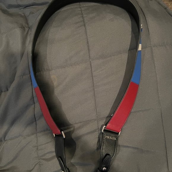 Prada | Accessories | Prada Saffiano Leather Shoulder Strap Nwt | Poshmark